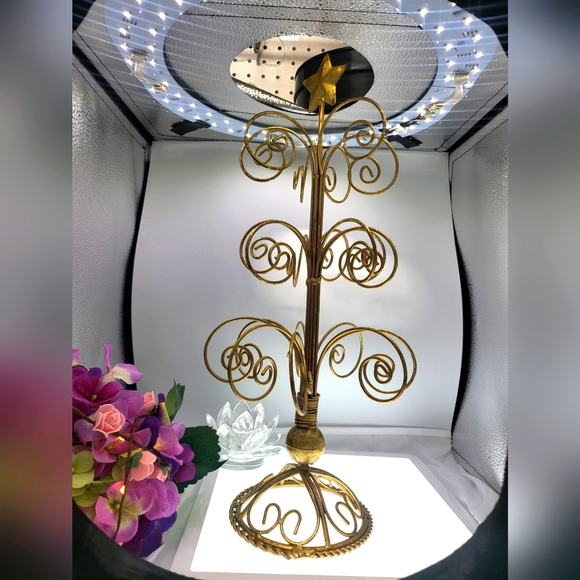 Vintage | Holiday | Vintage Wrought Iron Christmas Tree Wire Metal ...